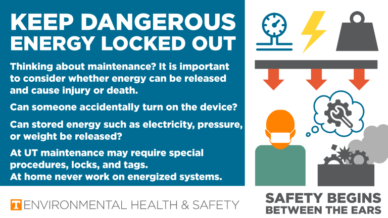 Keep Dangerous Energy Locked Out | Environmental Health & Safety